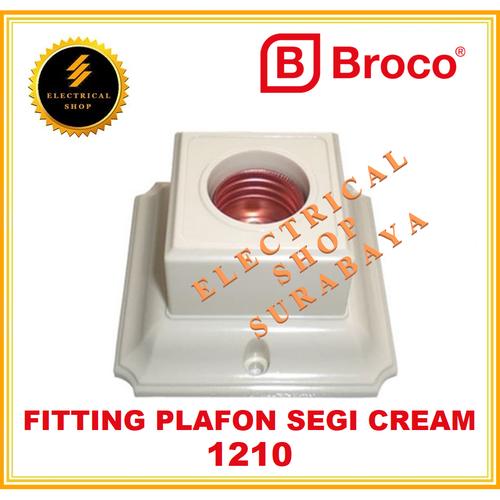 Jual BROCO FITTING PLAFON SEGI PERSEGI CREAM 1210 - TERSEDIA HARGA ...