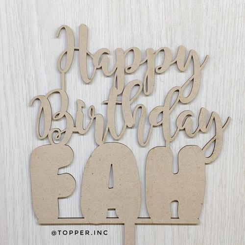 Jual Custom Cake Topper MDF / Kayu Express (1 hari pengerjaan) - medium ...
