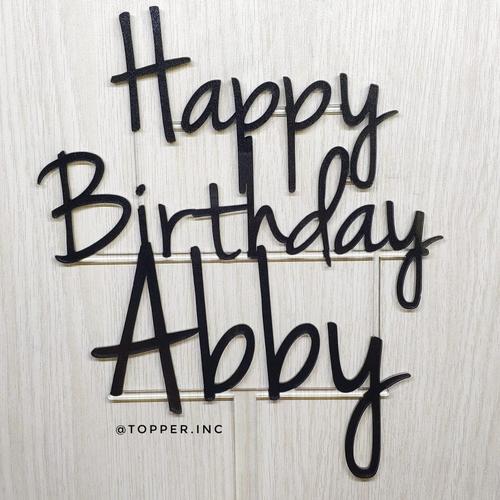 Jual Custom Cake Topper Acrylic 1 Warna (3 Hari Pengerjaan) - large, 1 ...