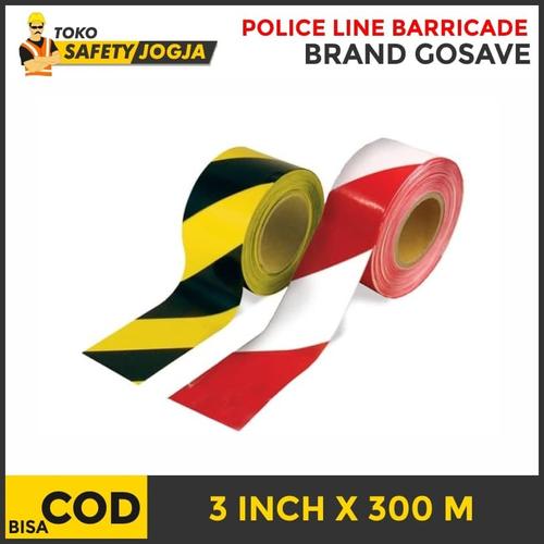 Jual Police Line 3 Inch x 300 Meter Barricade / Hitam Kuning - Merah ...