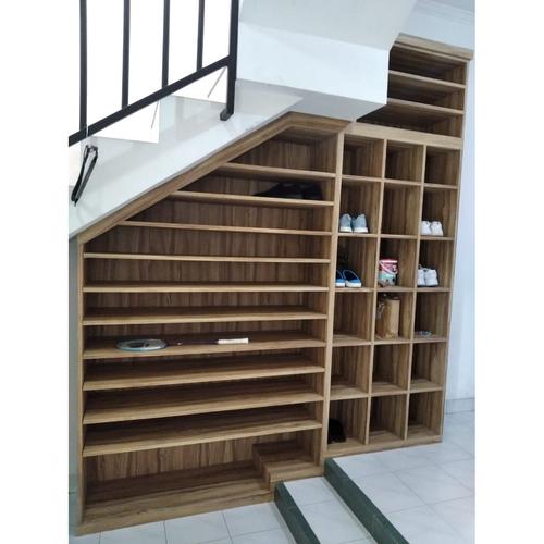 Jual rak sepatu custom lemari bawah tangga harga per meter - Jakarta ...