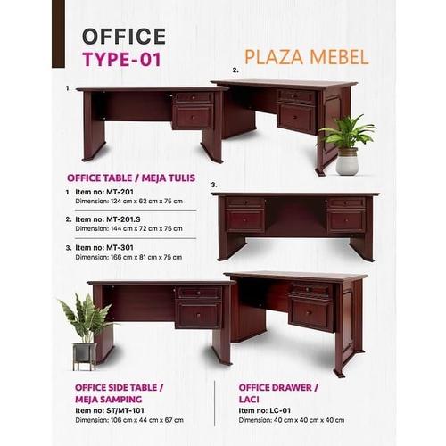 Jual Meja Tulis Kantor Kerja 1/2 Biro - 1/2 Biro Super - 1 Biro Zetta ...