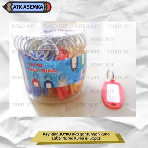 Jual Key Ring JOYKO KR8 gantungan kunci Label Nama Kunci isi 50pcs ...