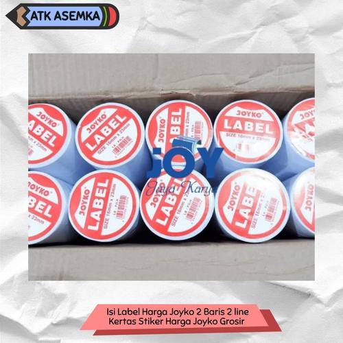 Jual Isi Label Harga Joyko 2 Baris 2 line /Kertas Stiker Harga Joyko ...