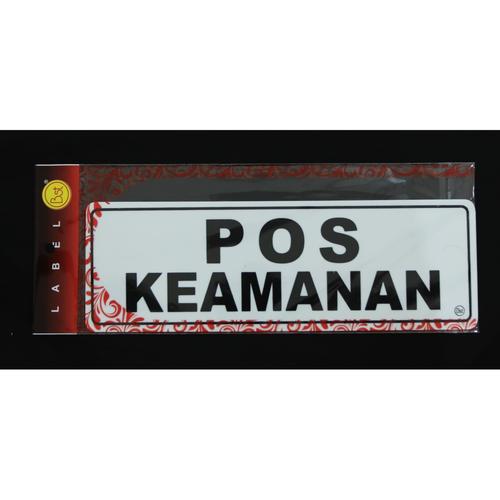Jual PAPAN LABEL AKRILIK TULISAN RUANG POS KEAMANAN BESAR - Kota ...