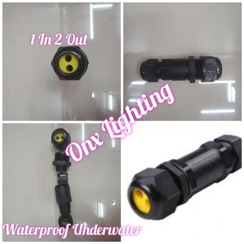 Jual IP Connector IP68 IP 68 Sambungan Kabel Waterproof - 1 Input 2 ...