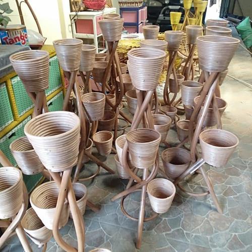 Jual vas rotan susun pot rotan tingkat - Kab. Sleman - GERAISURYA ...