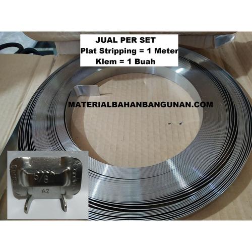 Jual Klem Pengencang Tiang Listrik 16 mm Clamp Packing Barang Permeter ...