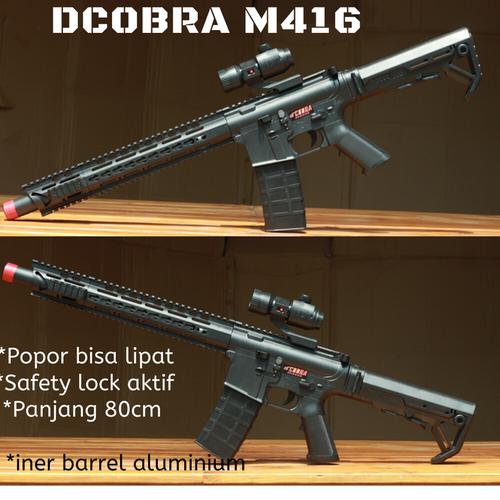 Promo D COBRA M 416 - M416 - Mainan Kokang Popor Lipat Dcobra - Grey Varian - Kota Bandung ...