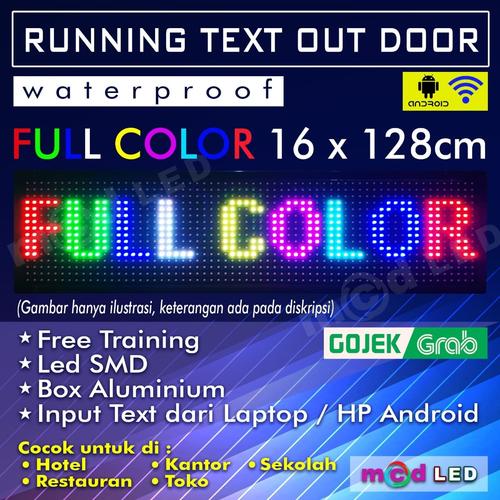 Jual RUNNING TEXT P10 RGB FULL COLOR 32X128 OUTDOOR - Jakarta Timur ...
