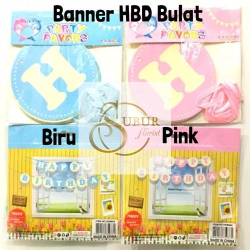 Jual Banner Happy Birthday Bulat / Banner Ulang tahun Bulat - Kota ...