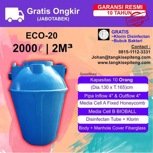 Jual BIOTANK 2000 Liter Vertikal - Jakarta Barat - Rumah Fiberglass ...