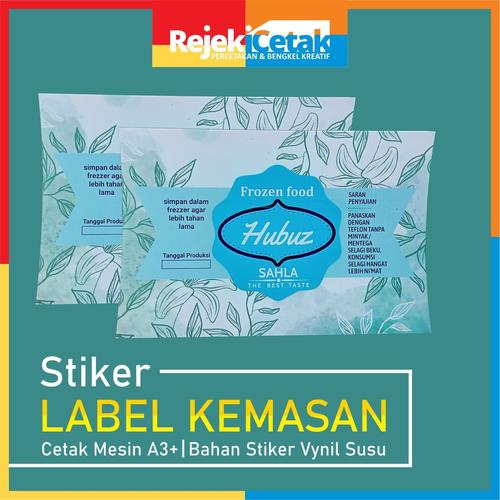 Jual Stiker Label Kemasan, Bahan Stiker Vynil Susu Full Colour - Kab ...