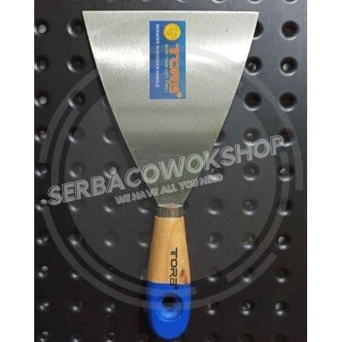 Jual Tora Kape Skrap Gagang Kayu 5 inch inci Pengeruk Kerokan Kerukan ...