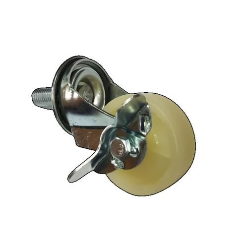 Jual Roda Troli Trolley Nylon Nilon Putih 2 Inch Tusuk Rem Ranger ...