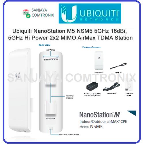 Jual UBIQUITI NSM5 Nanostation M5 Airmax Intl - Jakarta Pusat - SANJAYA ...