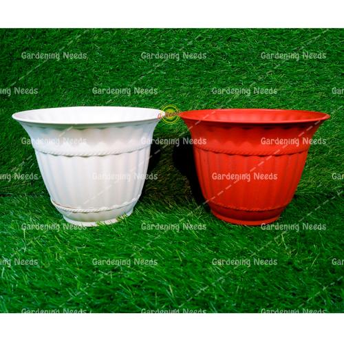 Jual Pot Bunga/Tanaman Lucky Star Lavender M Putih Cokelat Hitam 5573 ...