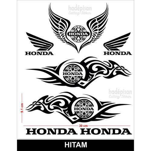 Promo Stiker Motor Cutting Sticker Body Motor HONDA TRIBAL - Hitam ...