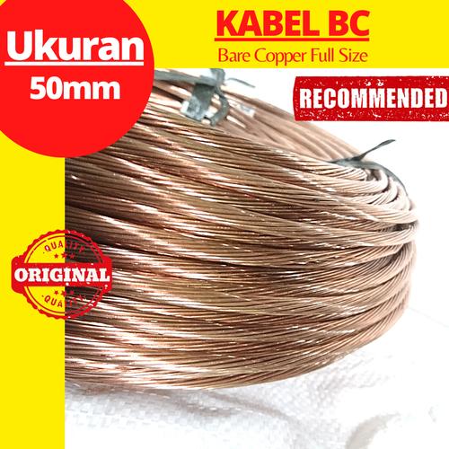 Jual Kabel BC Bare Copper Cable CU Tembaga Full Size Ukuran 50mm 70mm ...