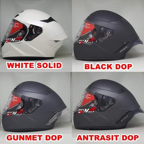 Jual Helm KYT TT Course Solid PAKET Spoiler KYT TTCourse Polos - Putih ...