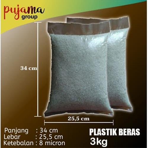 Jual Plastik Kemasan Wadah Beras Plastik Beras Kantong Plastik 3 Kg ...