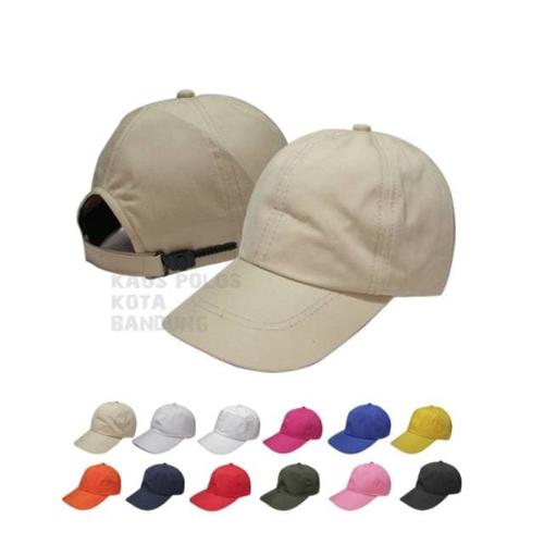 Jual PROMO Topi Baseball DEWASA Polos | Topi Cap Pria / Wanita Murah ...