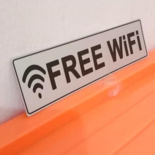 Jual SIGN LABEL FREE WIFI UK 19,5X4,5CM WI FI - Jakarta Barat - Sentral ...