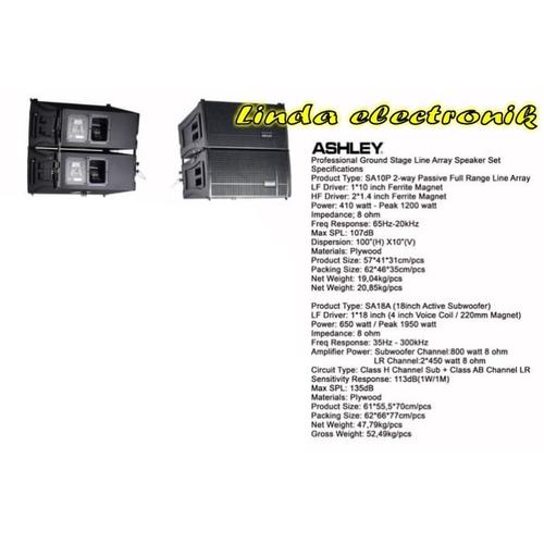 Jual Speaker pasif LINE ARRAY ASHLEY SA10P pasif 10inch hrga 1pcs ...