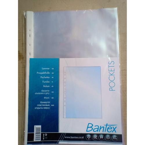 Jual BANTEX POCKET F4 FOLIO 8843 / BANTEX 8843 CLEAR (ISI 20) - Jakarta ...