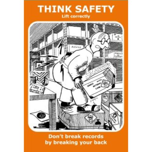 Jual Poster Kapal IMO Think Safety Lift Correctly Poster IMPA 331704 ...