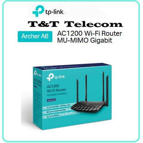 Jual TP-LINK AC1200 Wireless MU-MIMO Gigabit Router Archer A6 - Jakarta ...