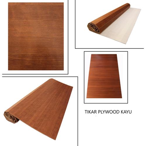 Jual 120x200Cm Plywood Kertas Coklat tua - Tikar kayu karpet gulung ...