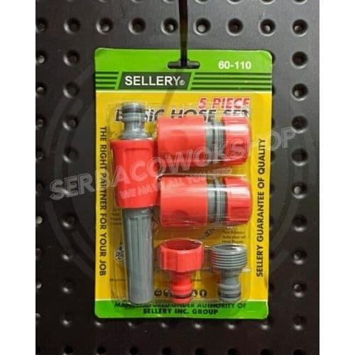 Jual Sellery Basic Hose Set 5 Pcs - Sambungan Selang + Semprotan Air ...