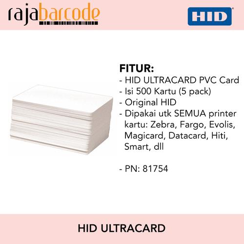Jual Kartu PVC Blank Id Card Ultracard HID Noco CR80 isi 500 Kartu ...