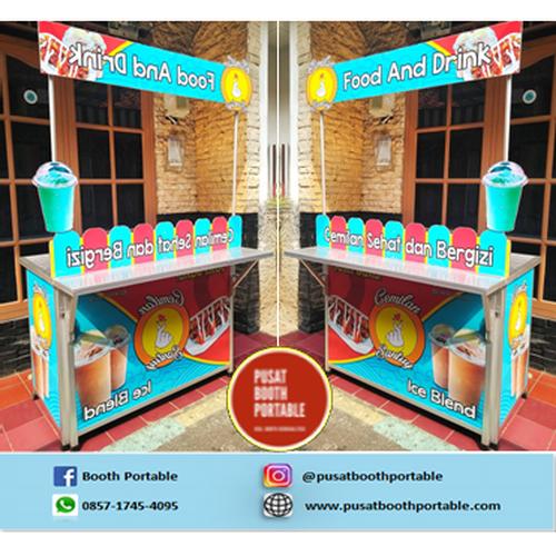 Jual BOOTH PORTABLE UKURAN 120 CM SUDAH MEMAKAI STIKER - MEJA KNOCKDOWN ...