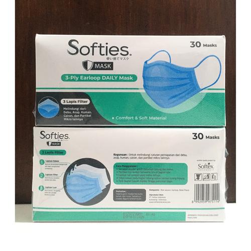 Jual Masker Softies 1 Box isi 30 pcs - Daily Mask - Jakarta Pusat - JK ...