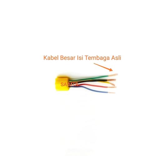 Jual soket rellay socket riley keramik ceramic kaki kabel 5 besar ...