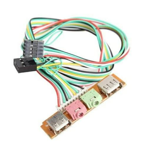 Jual KABEL FRONT PANEL USB DAN AUDIO JACK 3.5MM / SOUND UNTIK PC CPU ...