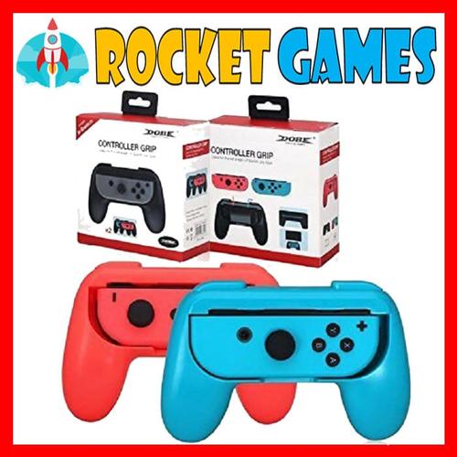 Jual Dobe Nintendo Switch Controller Grip NEON Blue / Red COLOR ...