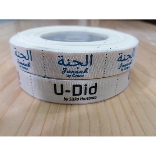 Jual LABEL PITA KATUN/LABEL HIJAB/SABLON PITA LABEL/LABEL BAJU DLL ...