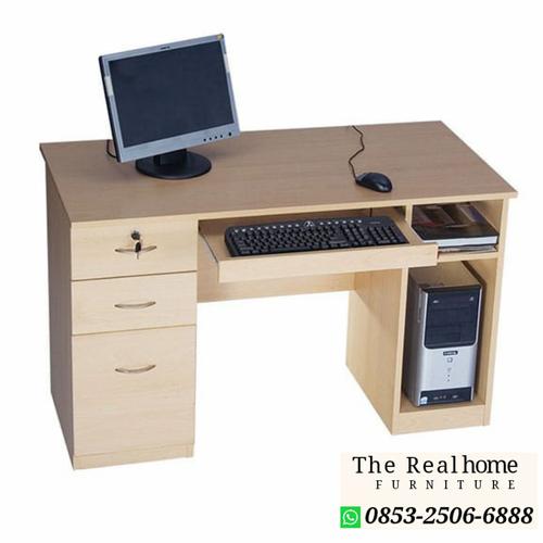 Jual Meja Kerja/ Meja Komputer HPL Minimalis Laci 3 - Kab. Jepara ...
