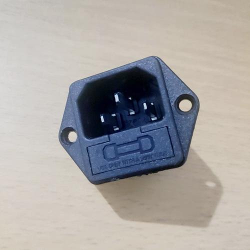 Jual IEC AC inlet fuse holder chassis mount inlet power plug - Kab ...