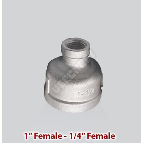 Jual BSP female to female Thread Reducer 1 - 1/4 inch - Pipa Fitting 1 ...