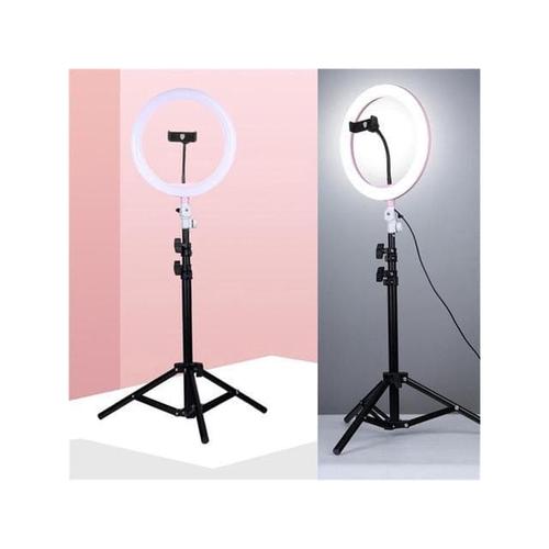 Jual Ring Light 26cm with light stand 200 for video lighting, MUA ...