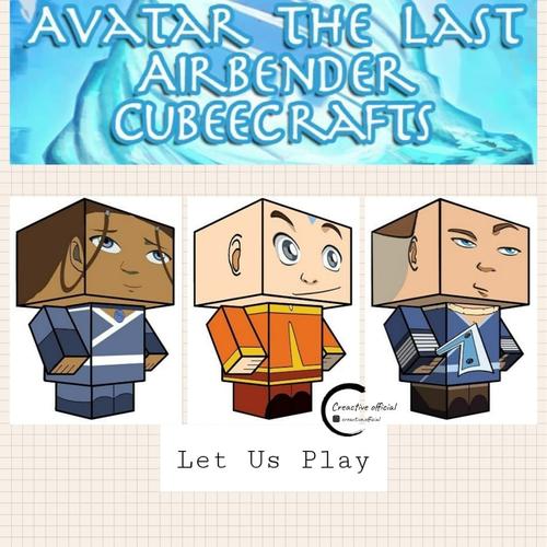 Jual DIY PAPER TOY/PAPER CRAFT/CUBECRAFT AVATAR THE LAST AIRBENDER 3D ...
