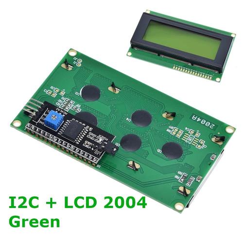 Jual LCD 2004 dan I2C IIC interface Display LCD 4x20 Green Screen ...