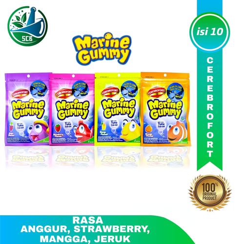 Jual Cerebrofort Marine Gummy Grape (Sachet) - STRAWBERRY - Jakarta ...