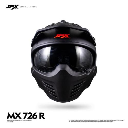 Promo Helm JPX Full Face MX-726R Black Doff/Red Cicil 0% 3x - Kab ...