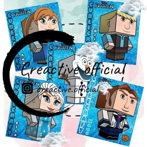 Jual DISNEY FROZEN 3D PAPER TOY/PAPER CRAFT/CUBECRAFT 5 KARAKTER - ART ...