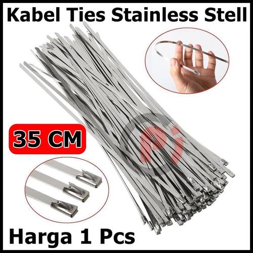Jual Kabel Cable Tie zip ties bahan besi stainless stell panjang 35 cm ...